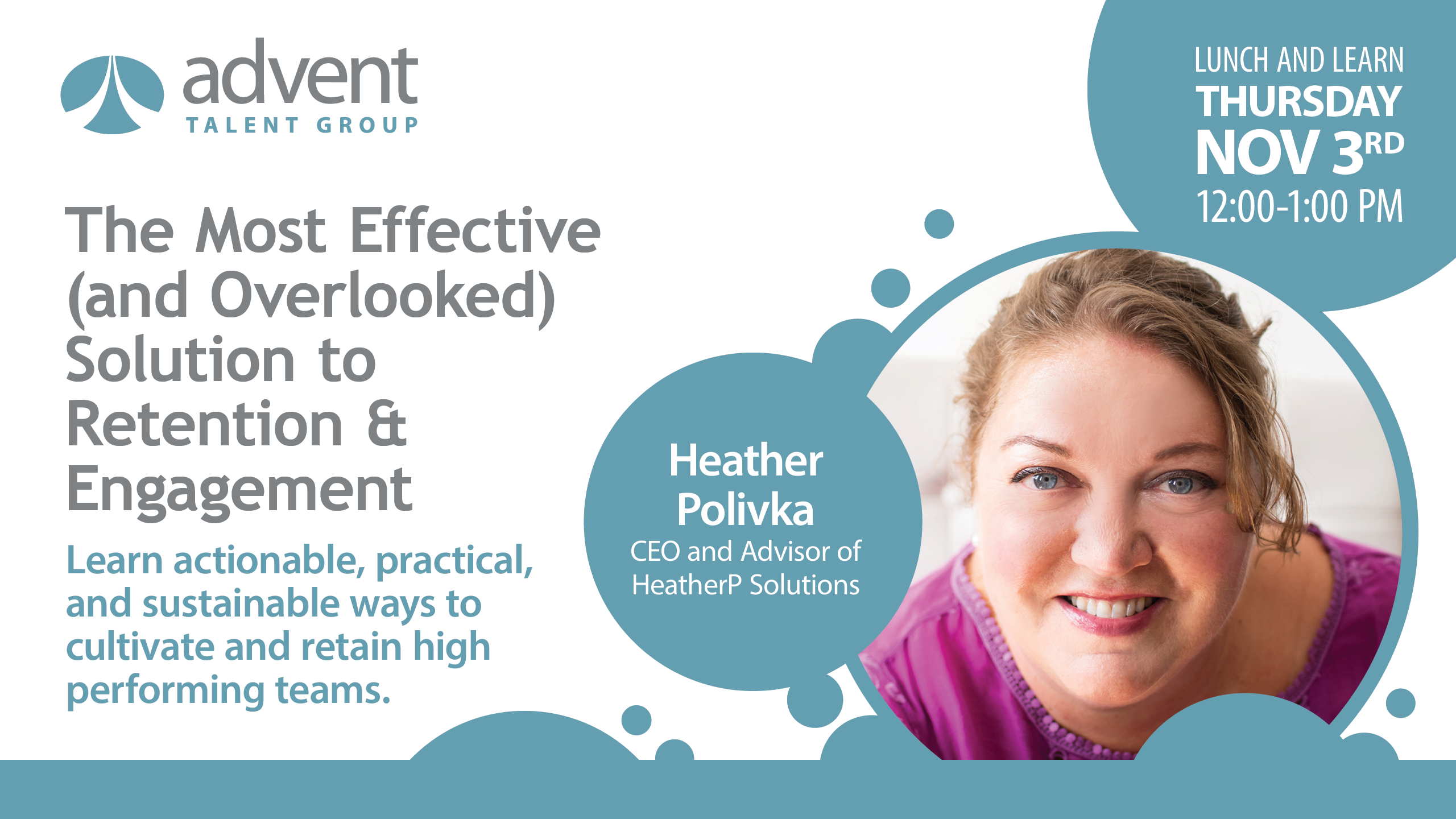 Advent Lunch And Learn Webinar, November 3: The Most Effective and ...